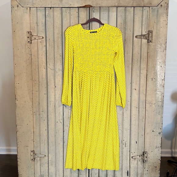 Zara | Dresses | Zara Yellow Dress | Poshmark